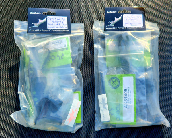 Axial Capra Axles, Front and Rear (w/ 36% overdrive portal gears and B ...